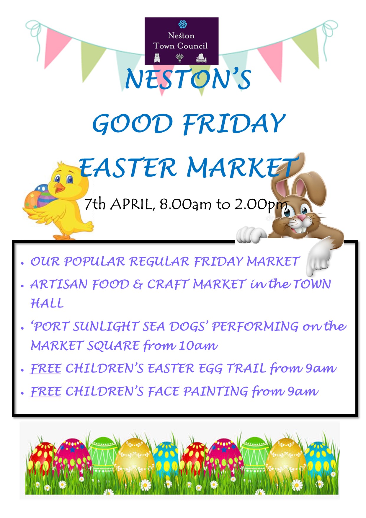 Neston’s Easter Market on Good Friday 7th April – Neston Town Council